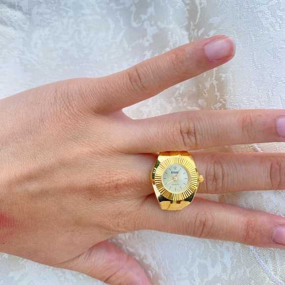 Gitano | Jewelry | Vintage Gold Gitano Ring Watch | Poshmark